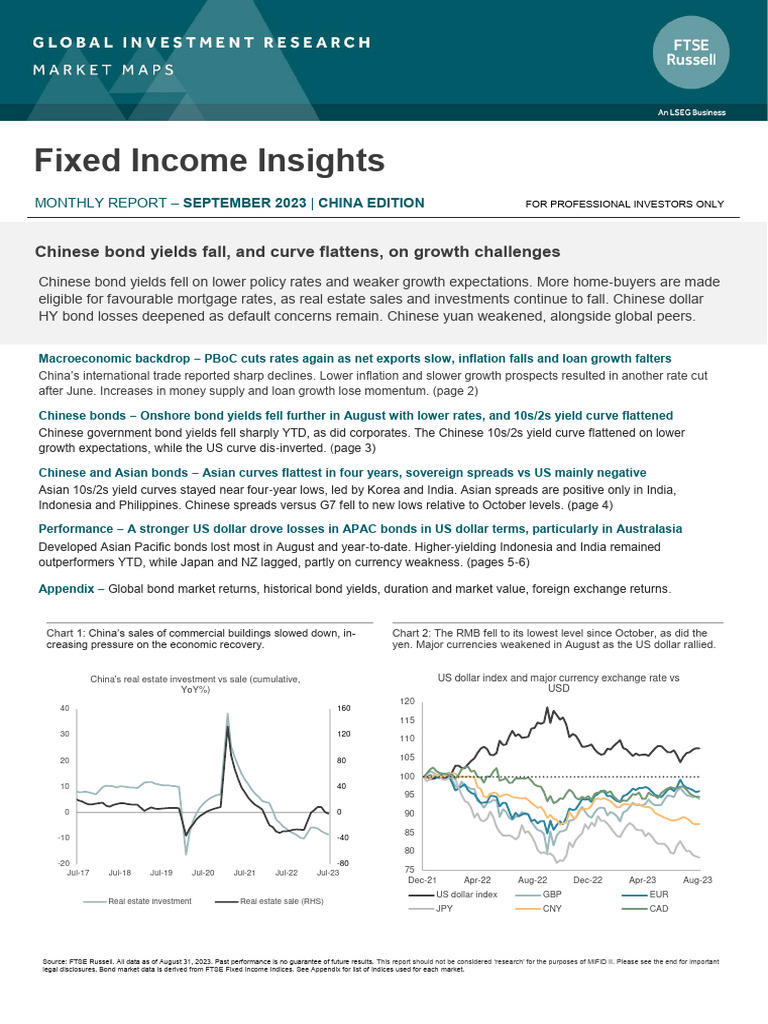 Chinese Bond Market Update: September 2023 | PDF | Inflation | Bonds ...