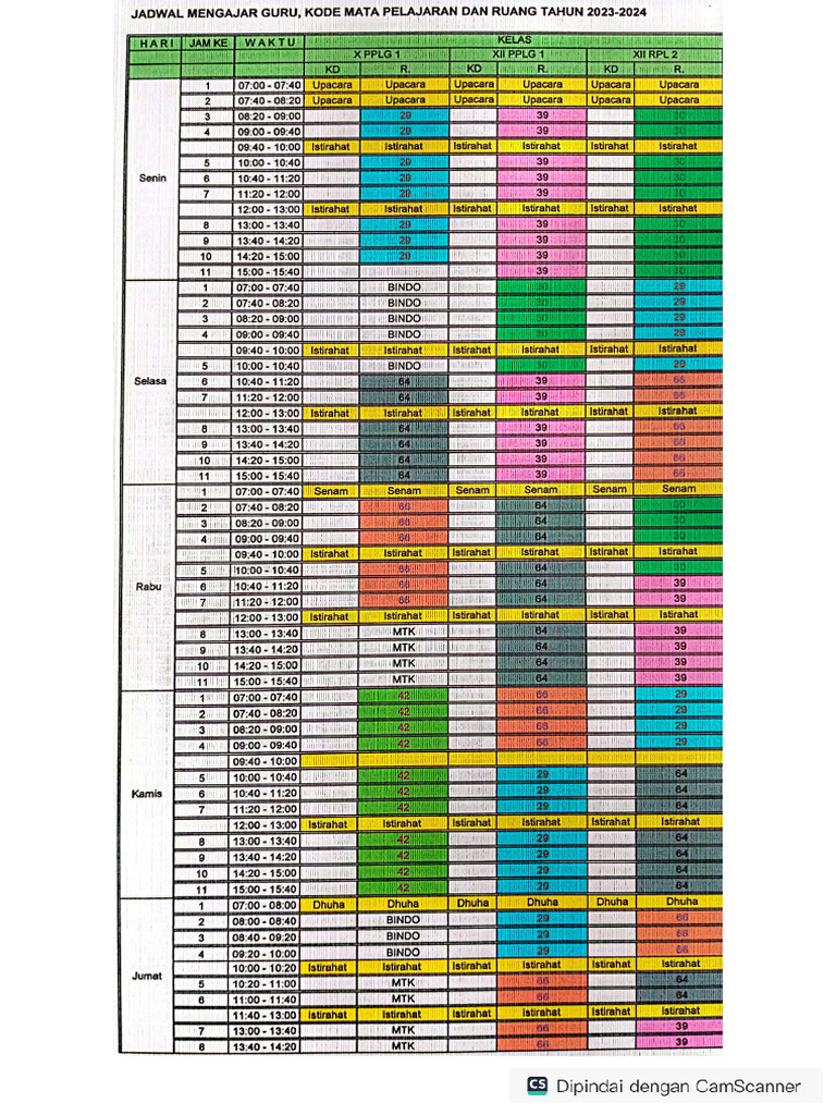 Jadwal 24-25 | PDF