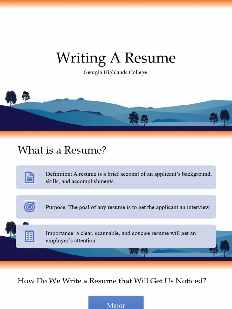 Resume Writing Workshop | PDF | Résumé | Human Communication
