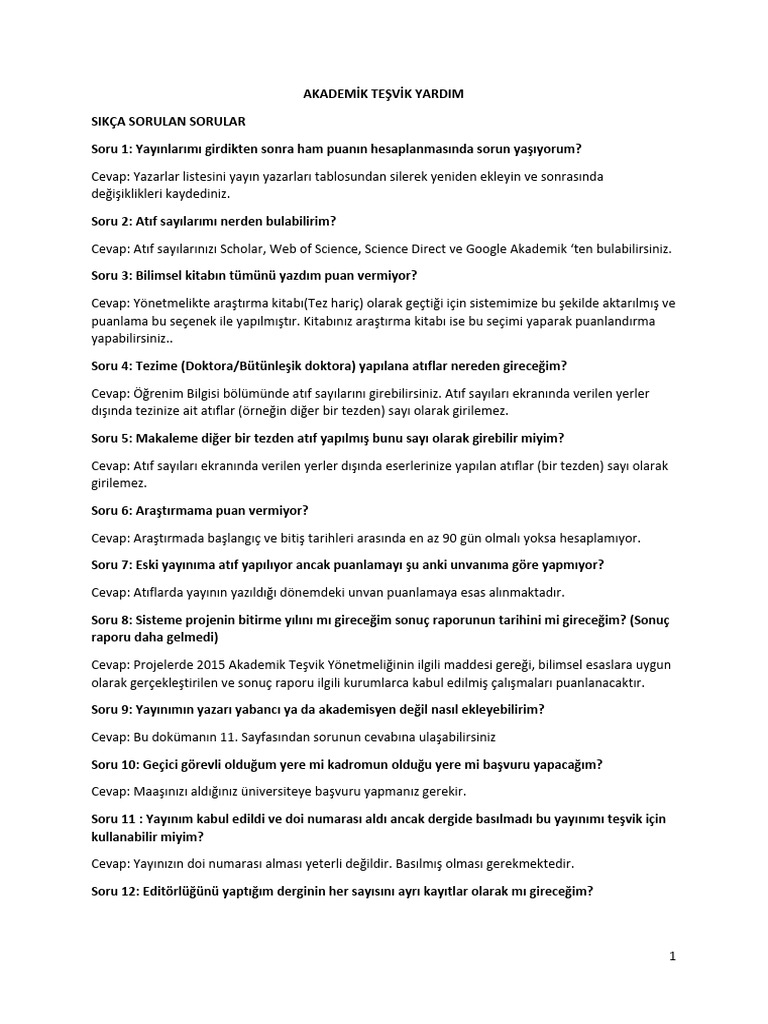 Ek 6 YOKSIS Yardim | PDF