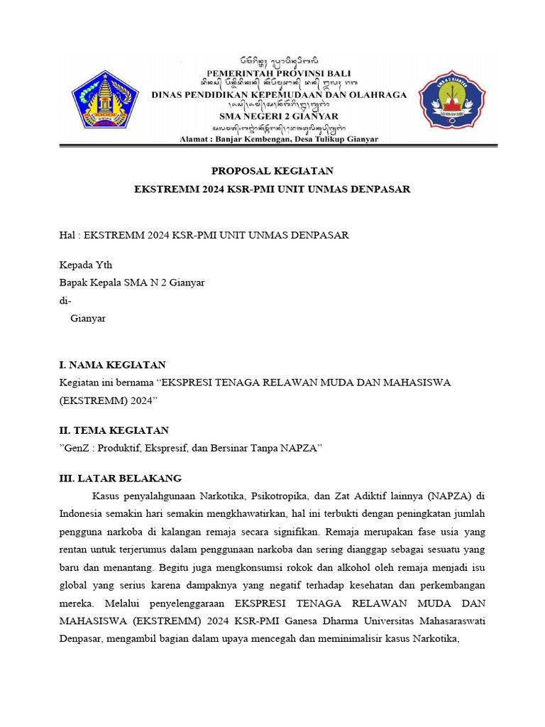 PROPOSAL LCC Dan Fasilitator | PDF | Perjalanan