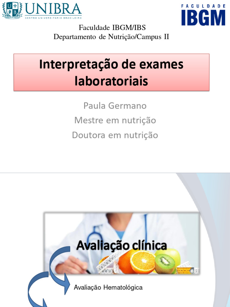 Interpretação de Exames Hematológicos | PDF | Anemia | Diabetes