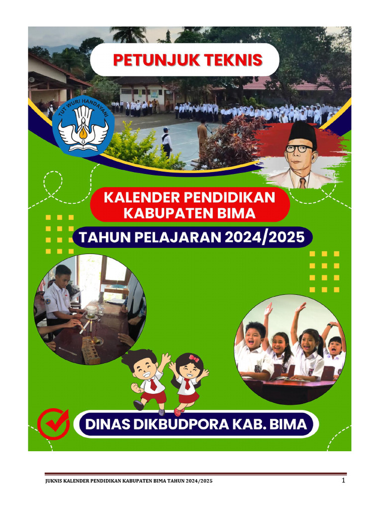 Kalender Pendidikan Bima 2024/2025 | PDF
