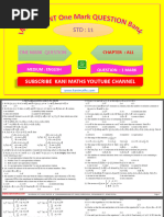 11th Maths 1 Marks Question Bank Book Back-1 | PDF | Elementary Mathematics | Mathematical Concepts