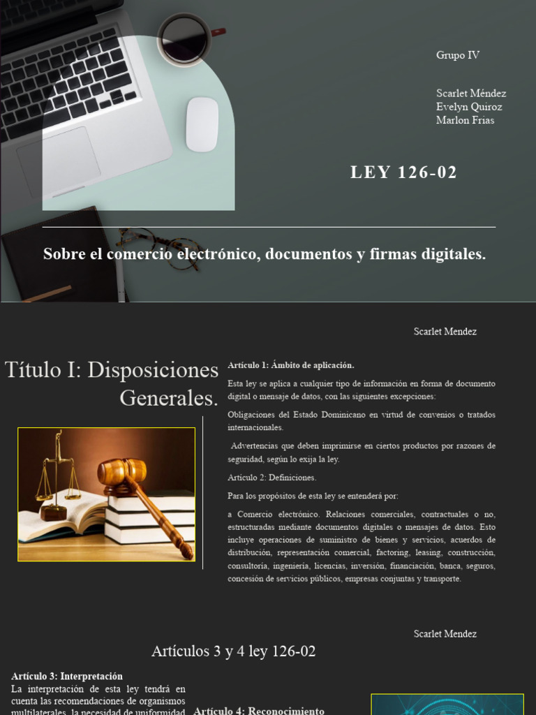 Ley 126-02 Exposición No 1 | PDF | Comercio electrónico | Telecomunicaciones