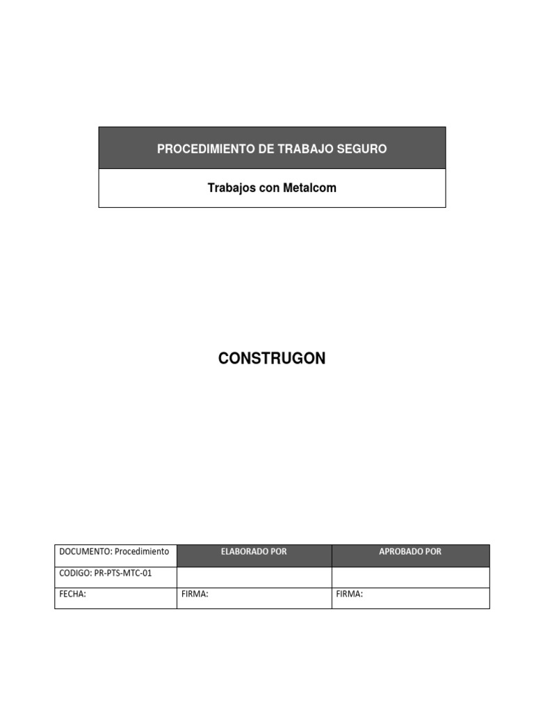 PR PTS MTC 01 | PDF | Acero