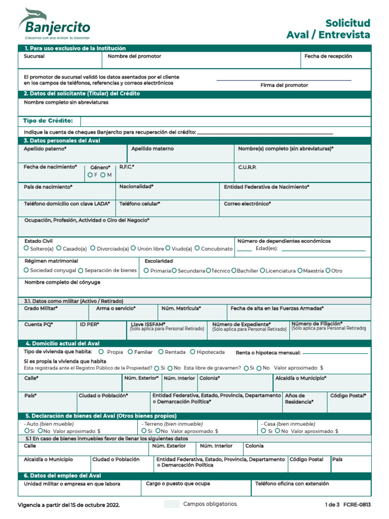 6 Solicitud Aval | PDF | Bancos | Documento de identidad