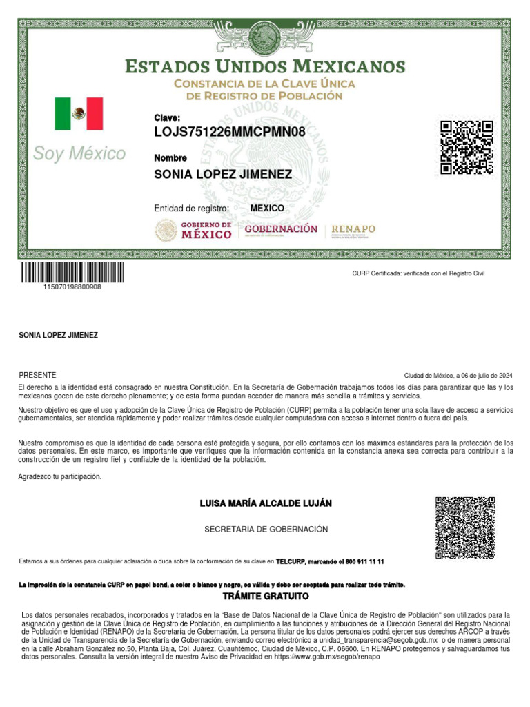 Curp | PDF