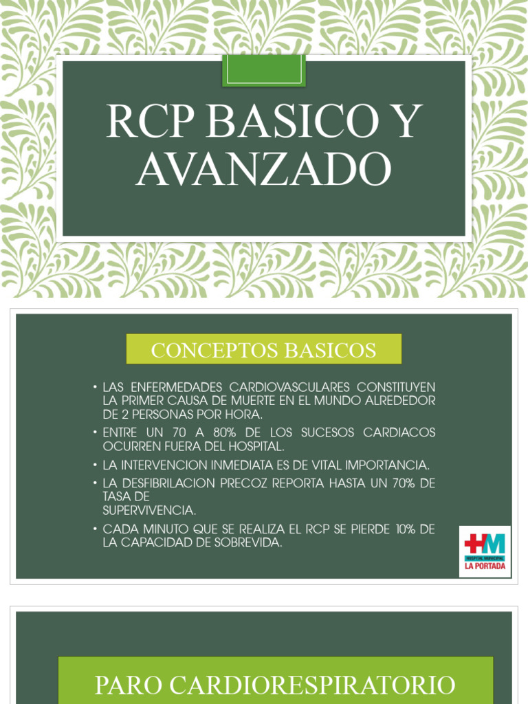 Rcp Basico y Avanzado | Descargar gratis PDF | Reanimación cardiopulmonar | Enfermedades y ...
