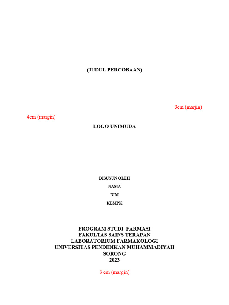 Format Pembuatan Laporan Lengkap Peraktikum Kelompok Pdf