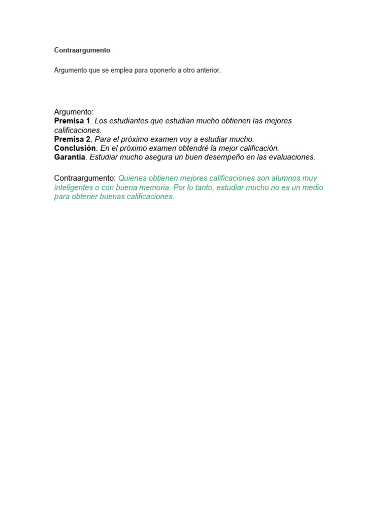 Contra Argumento | PDF