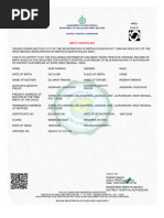 Birth Certificate | PDF | Birth Certificate | Authentication