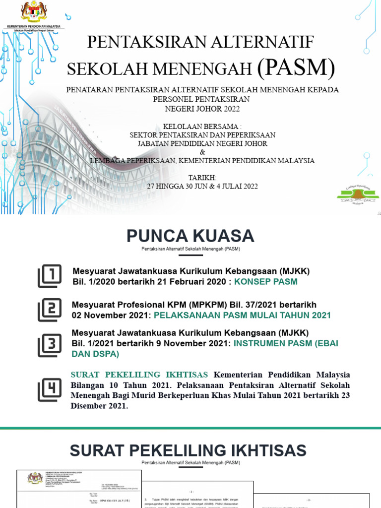 Penataran Pasm 2022 Personel Pentaksiran | PDF