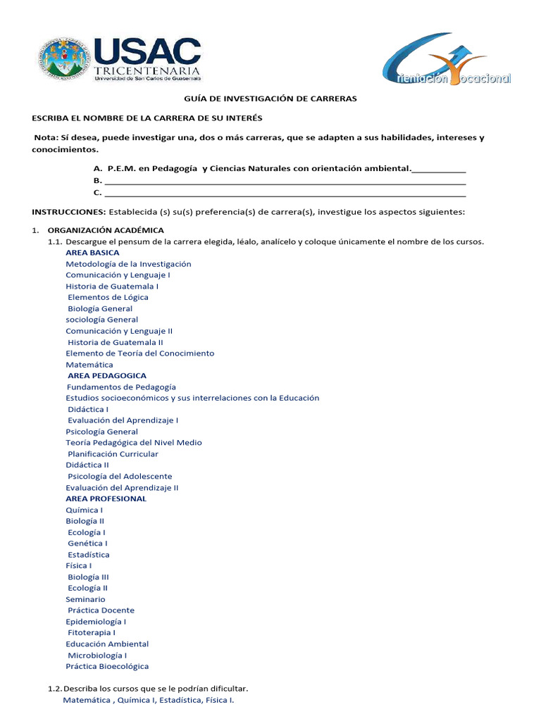 Guia de Investigacion Usac Litzy Lopez | PDF | Pedagogía | Sicología