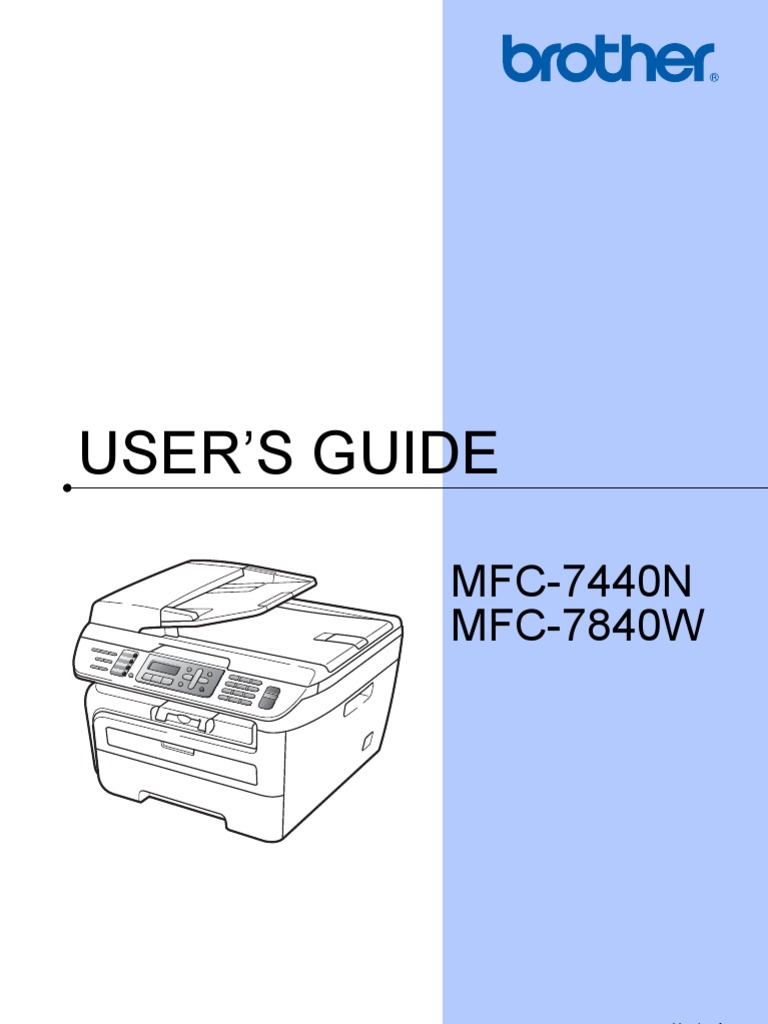 Brother MFC 7840W Printer Manual | PDF
