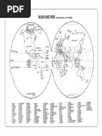 Mapamundi Con Nombres | PDF