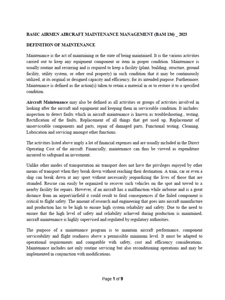 Bam 136 Notes | PDF | Reliability Engineering