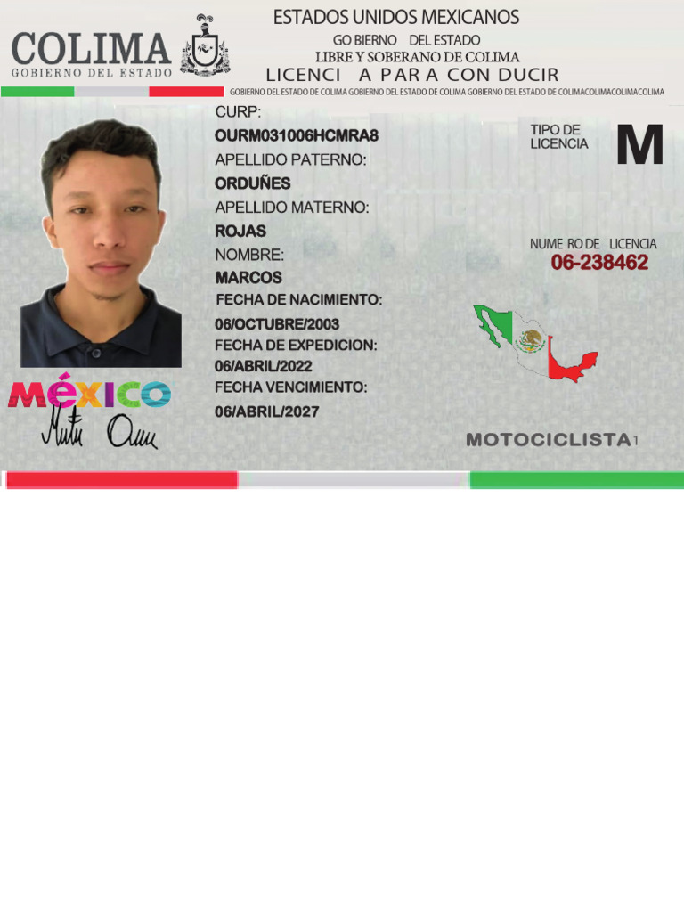 Licencia Colima | PDF