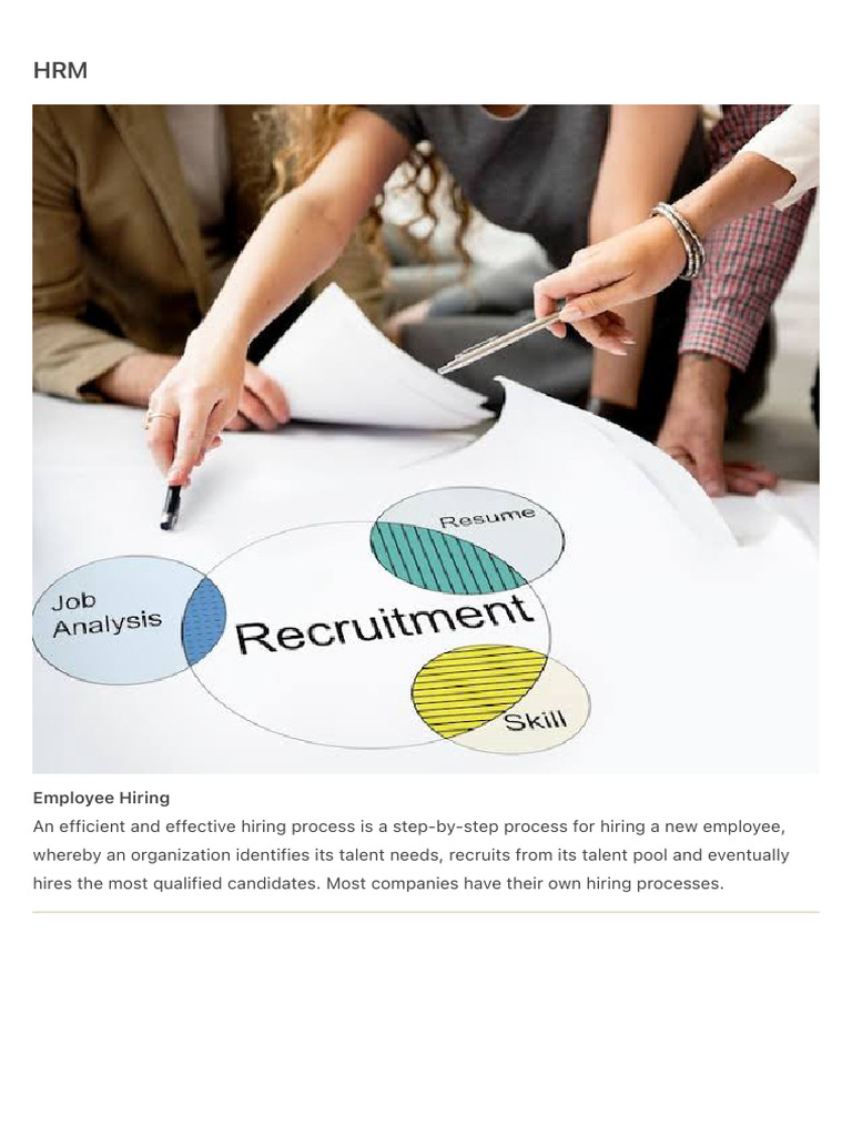 HRM | PDF | Recruitment | Human Resource Management
