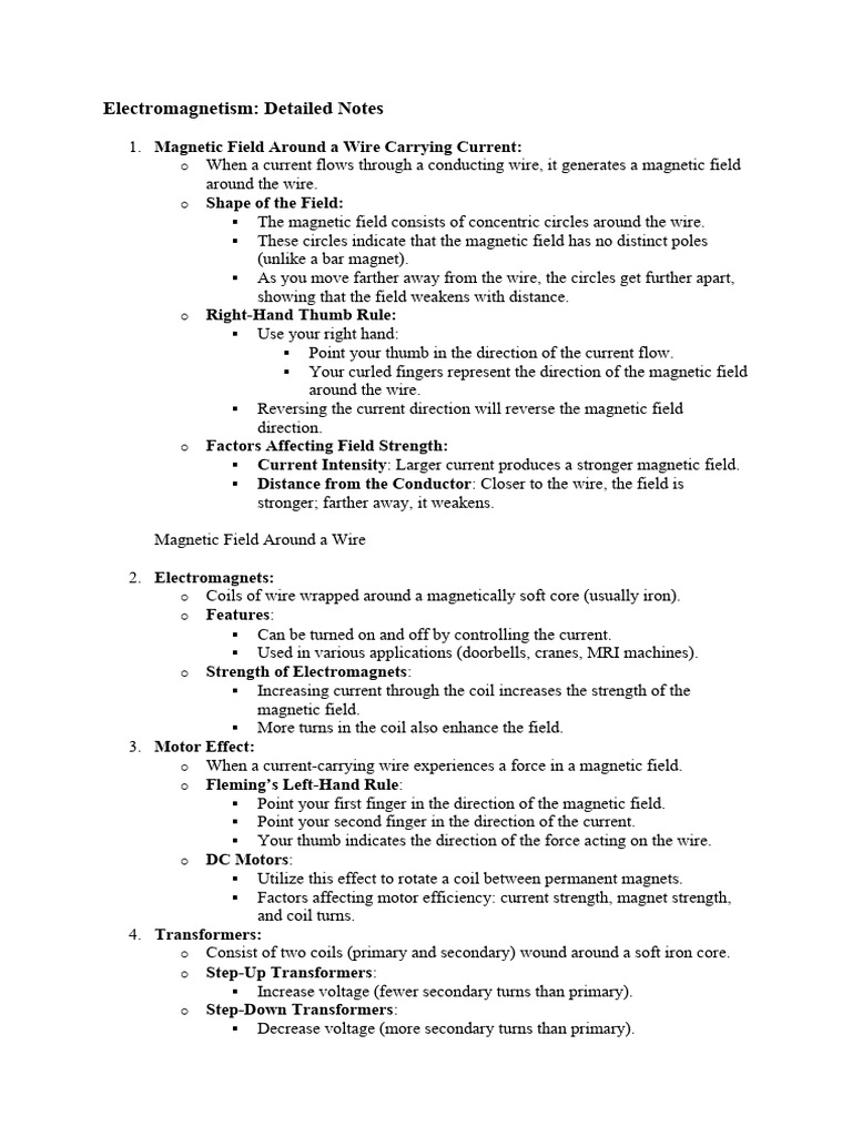 Electromagnetism | PDF | Magnetic Field | Electric Motor