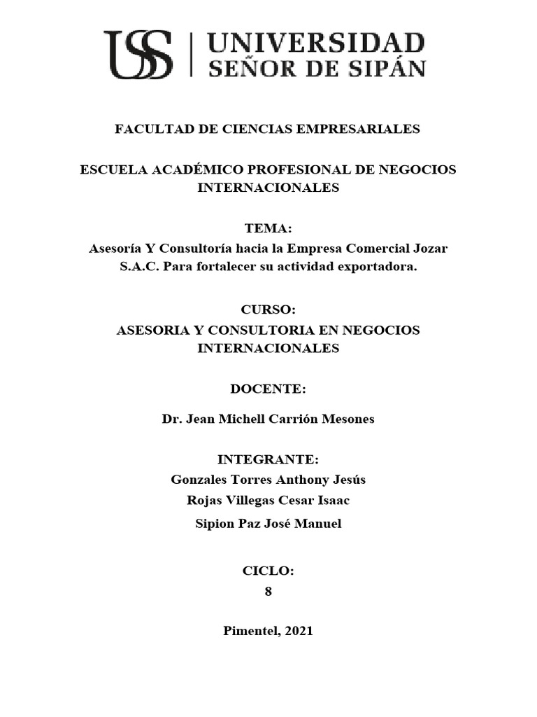 Pa - Final - Calzados Jozar | PDF | Business | Banco Mundial