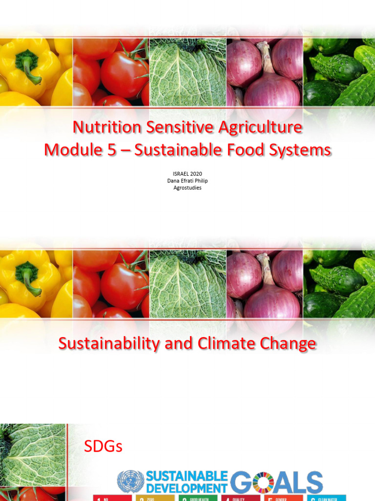 Nutrition-Sustainable-Food-Systems-module-5 | PDF | Climate Change ...