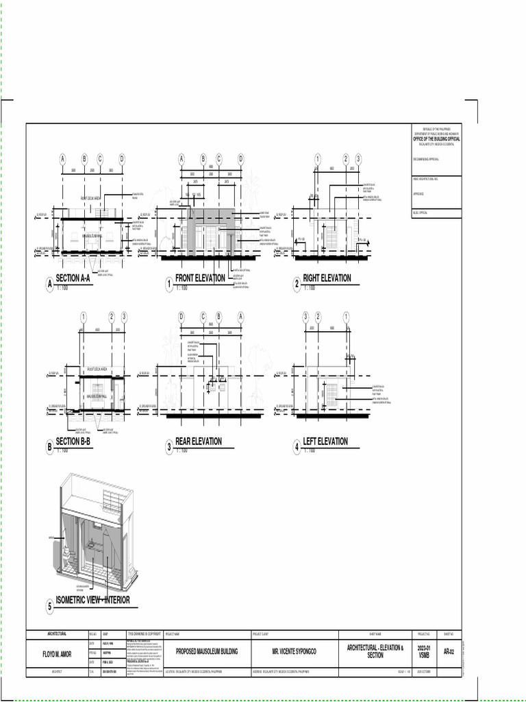 Ar-02 - Architectural - Elevation & Section | PDF