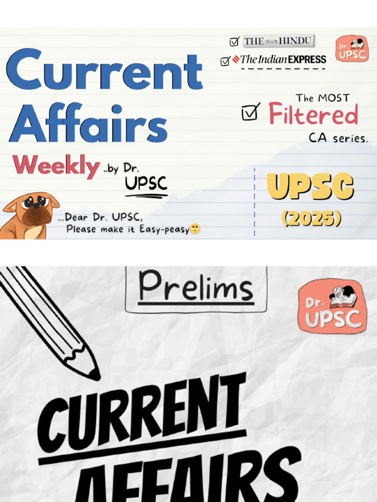Current Affairs Weekly Week-1, July - UPSC-2025 | PDF