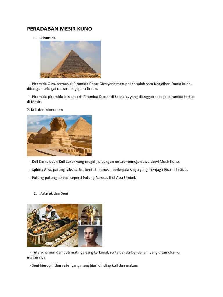 Peradaban Mesir Kuno | PDF