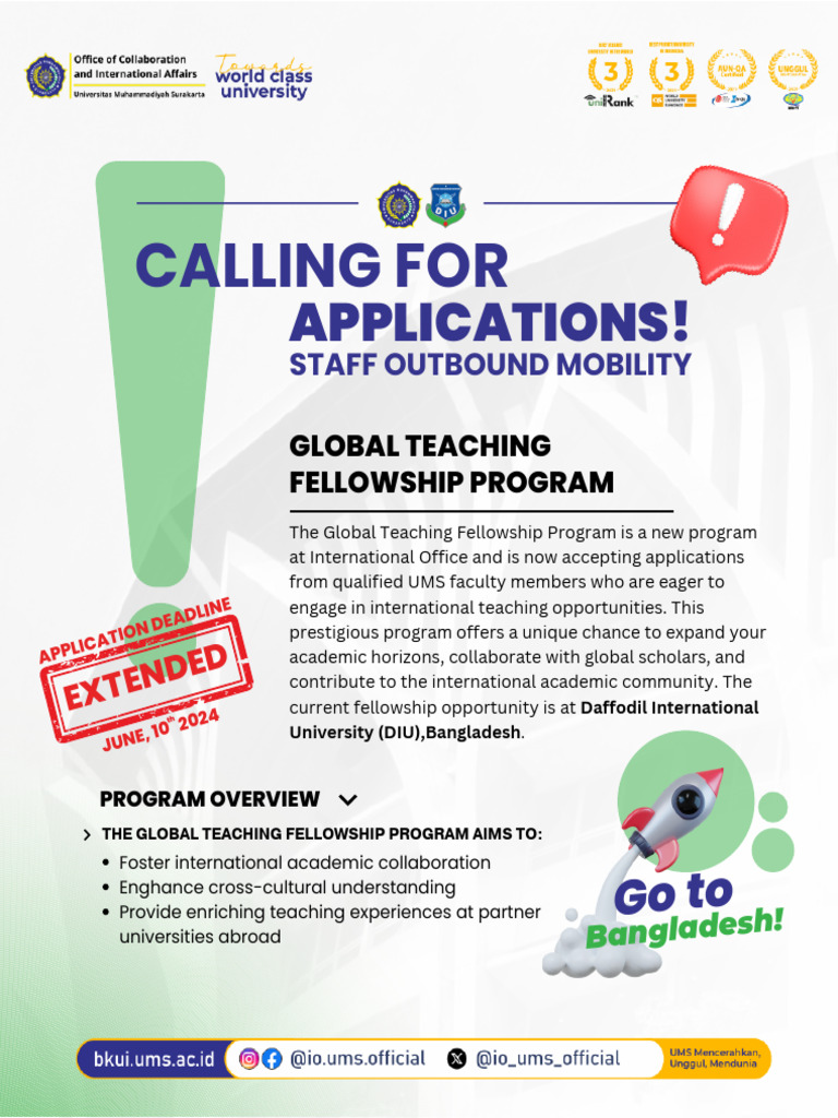 [EXTENDED] Information Booklet Global Teaching Fellowship Program 2024 | PDF