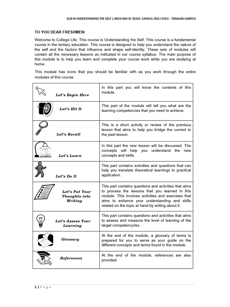 Module 2 UTS 1 | PDF | Self | Identity (Social Science)