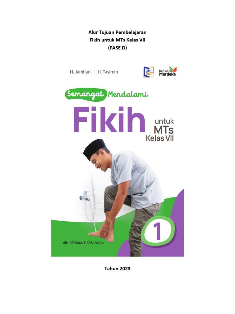 SEMANGAT MENDALAMI FIKIH MTS KLS.7 - KM-ATP (Alur Tujuan Pembelajaran) - ATP Fikih Kelas 7 | PDF