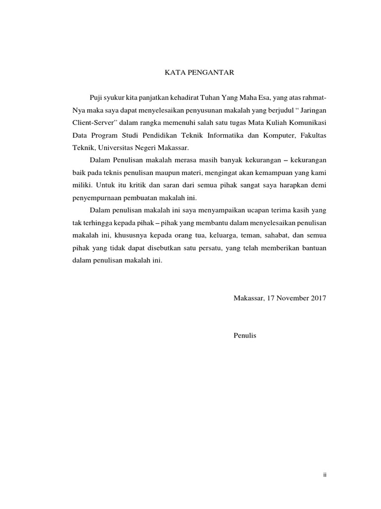 Makalah Client Server | PDF