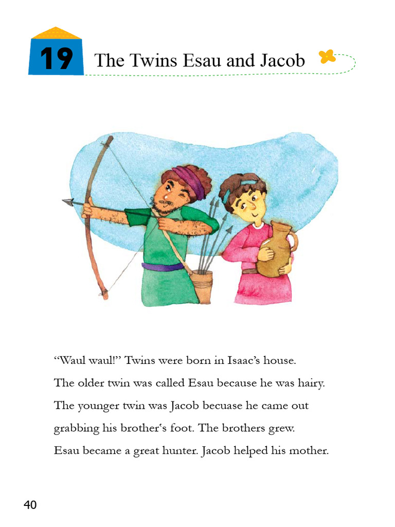 19 The Twins Esau and Jacob | PDF | Jacob | Legendary Progenitors