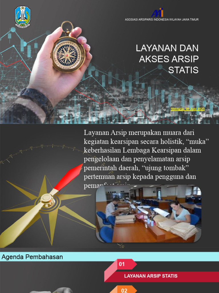 Materi Layanan Arsip Dan Akses Arsip Statis 2062023 Bu Ismi | PDF