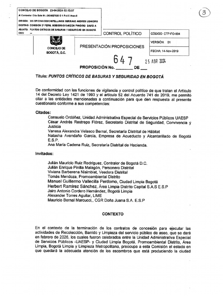 Proposición 647 | PDF