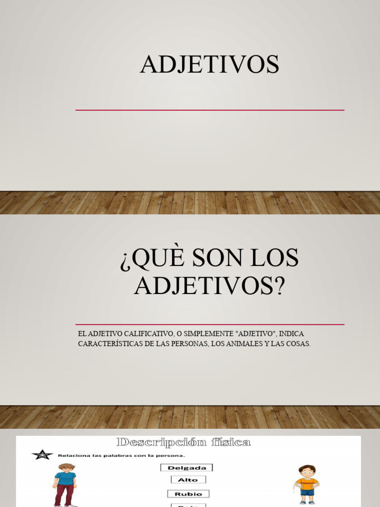 Guía de Adjetivos en Español | PDF