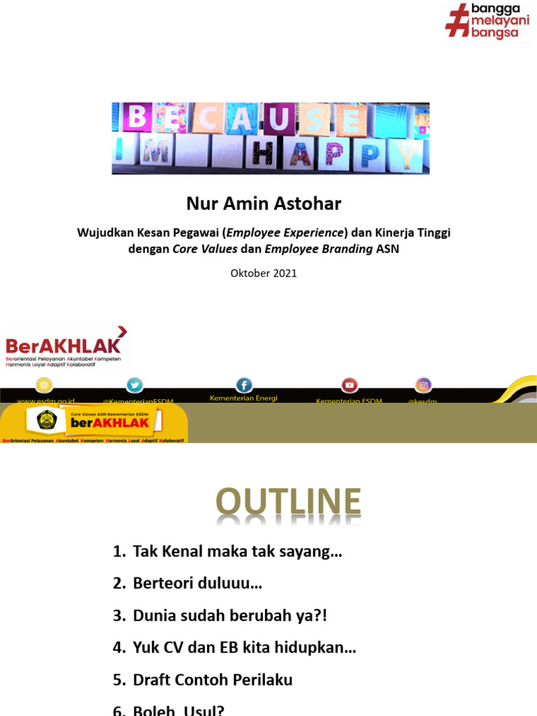 Core Value ASN BerAKHLAK | PDF