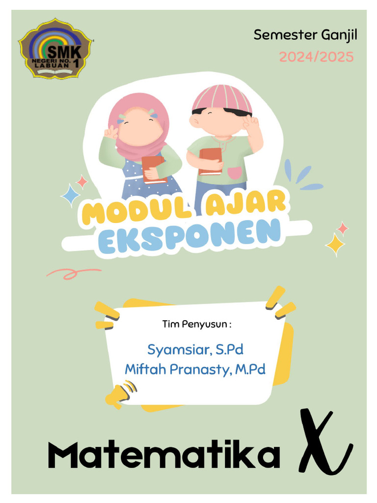 Modul Ajar Eksponen Kelas X Ganjil | PDF