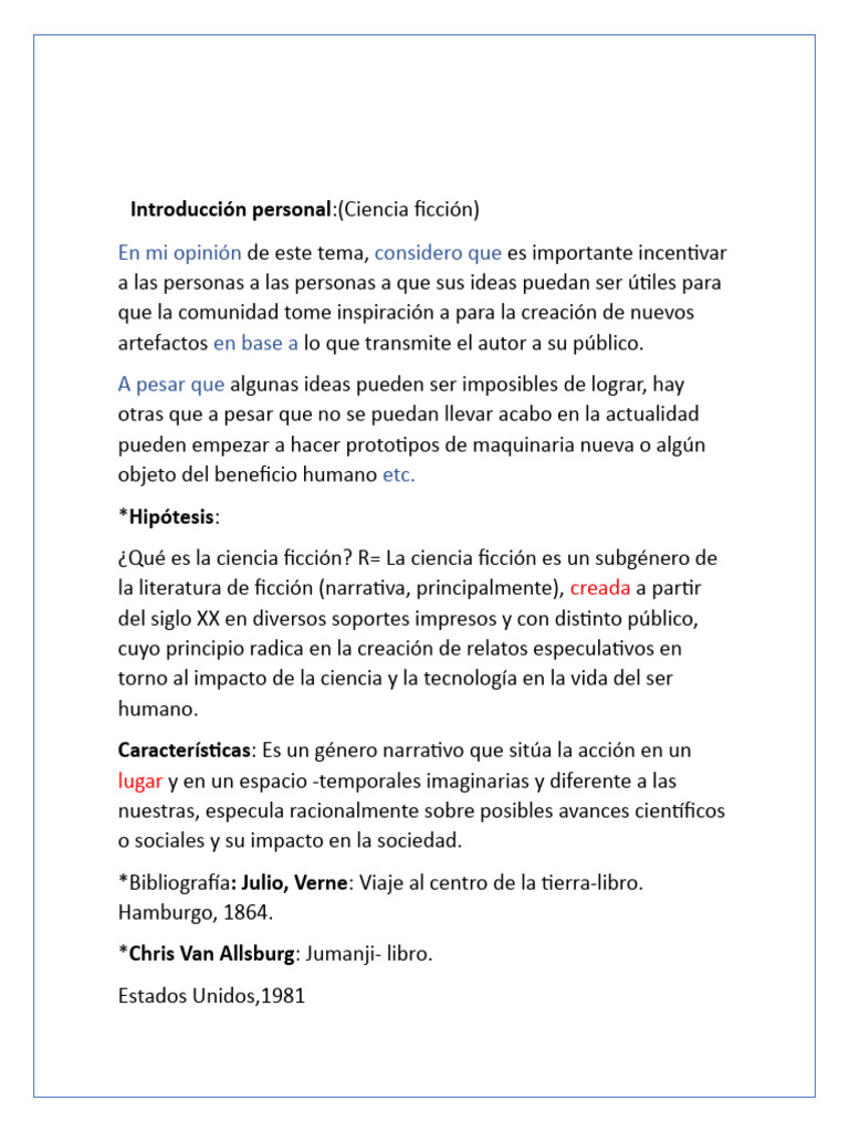 Géneros Literarios | PDF | Ciencia ficción