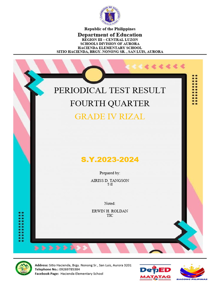 4TH MPL & Item Analysis | PDF