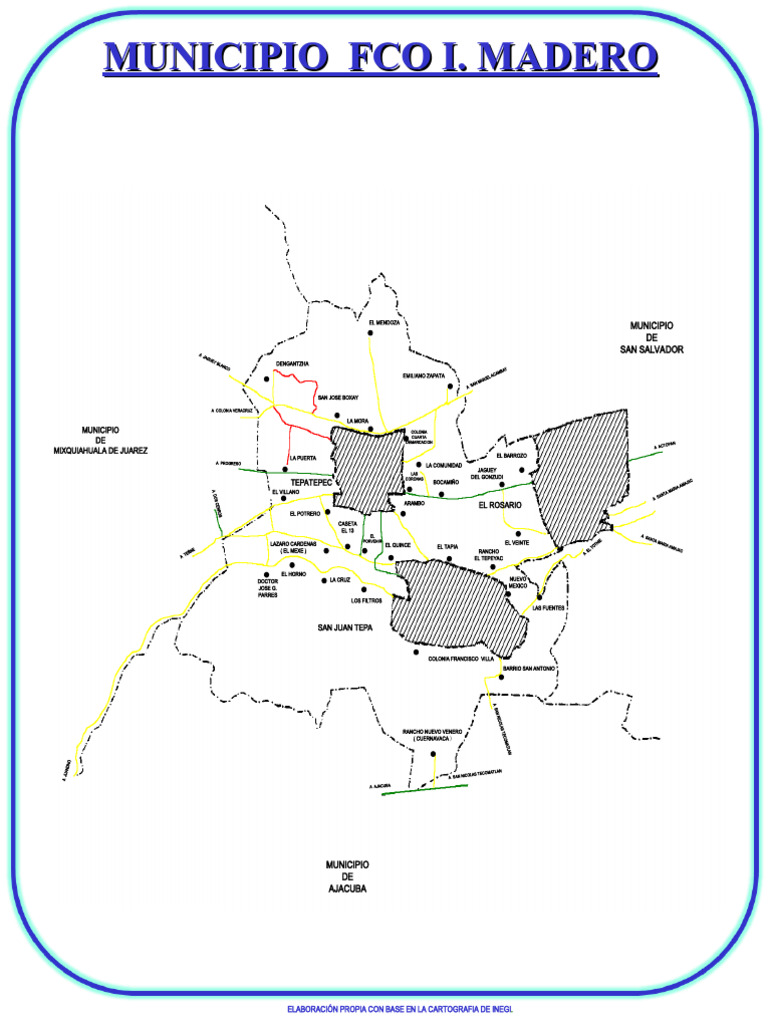 023 Mapa Fco. I. Madero | PDF | México | revolución mejicana