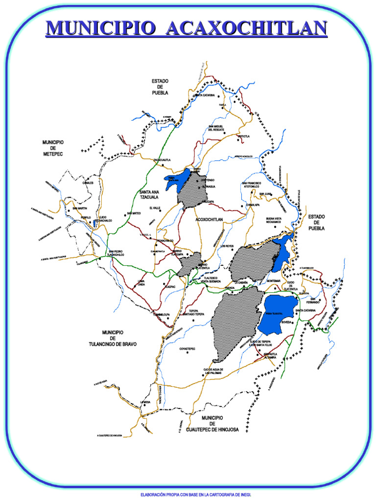 002 Mapa Acaxochitlan | PDF
