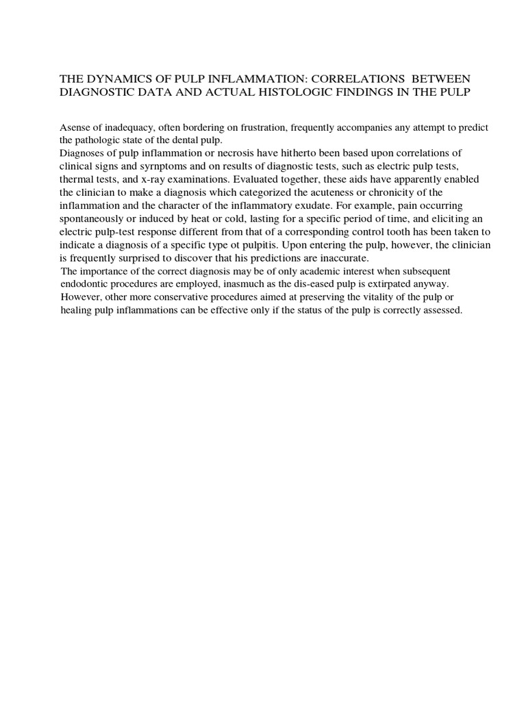 Seltzer 1963 Parte I-1-7 | PDF | Inflammation | Human Tooth