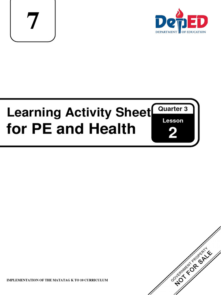 Q3_WS_PEH 7_Lesson 2_ Weeks 4-5 | PDF | Malnutrition | Curriculum