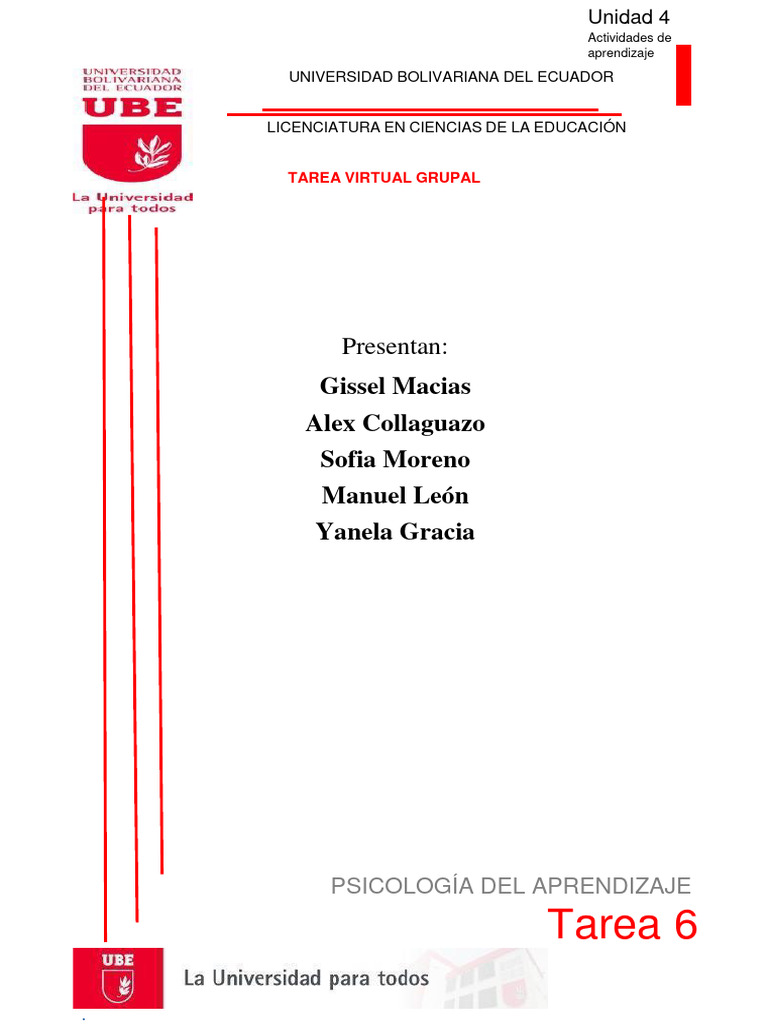 Tarea Práctica 6 Mis | PDF | Aprendizaje | Enseñando