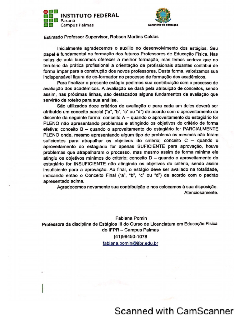 documentos estágio - 2024 | PDF