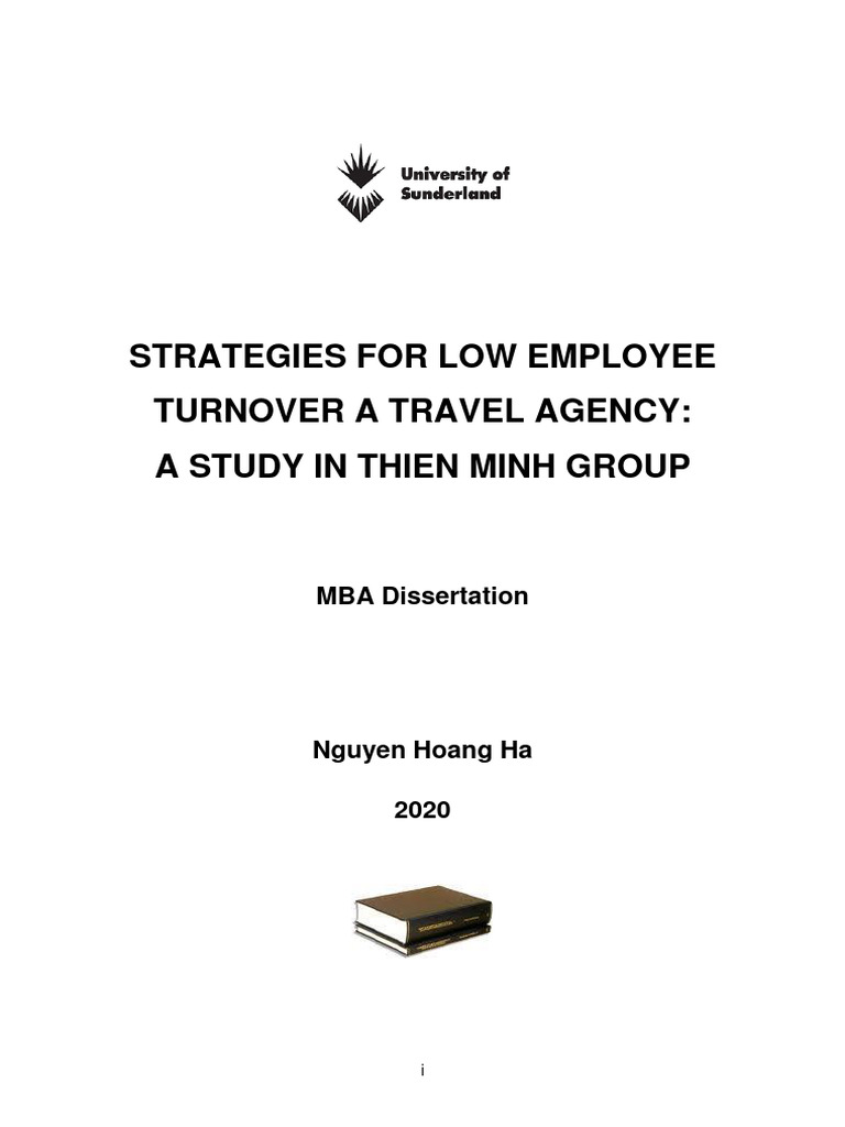 MBA Dissertation - Strategies For Low Employee Turnover A Travel Agency ...