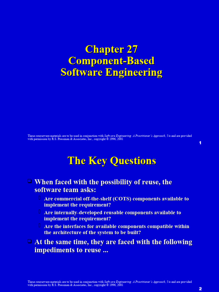 Chapter27 Component Based Se Download Free Pdf Component Based Software Engineering Class
