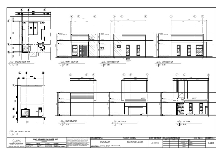 Front Elevation Left Elevation Ground Floor Plan Right Elevation | PDF | Tourist Attractions ...